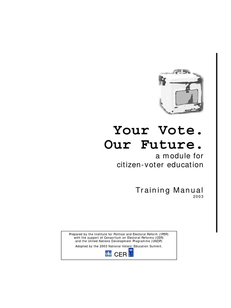 Citizen-Voter Education Training Manual | PDF | Veto | Elections