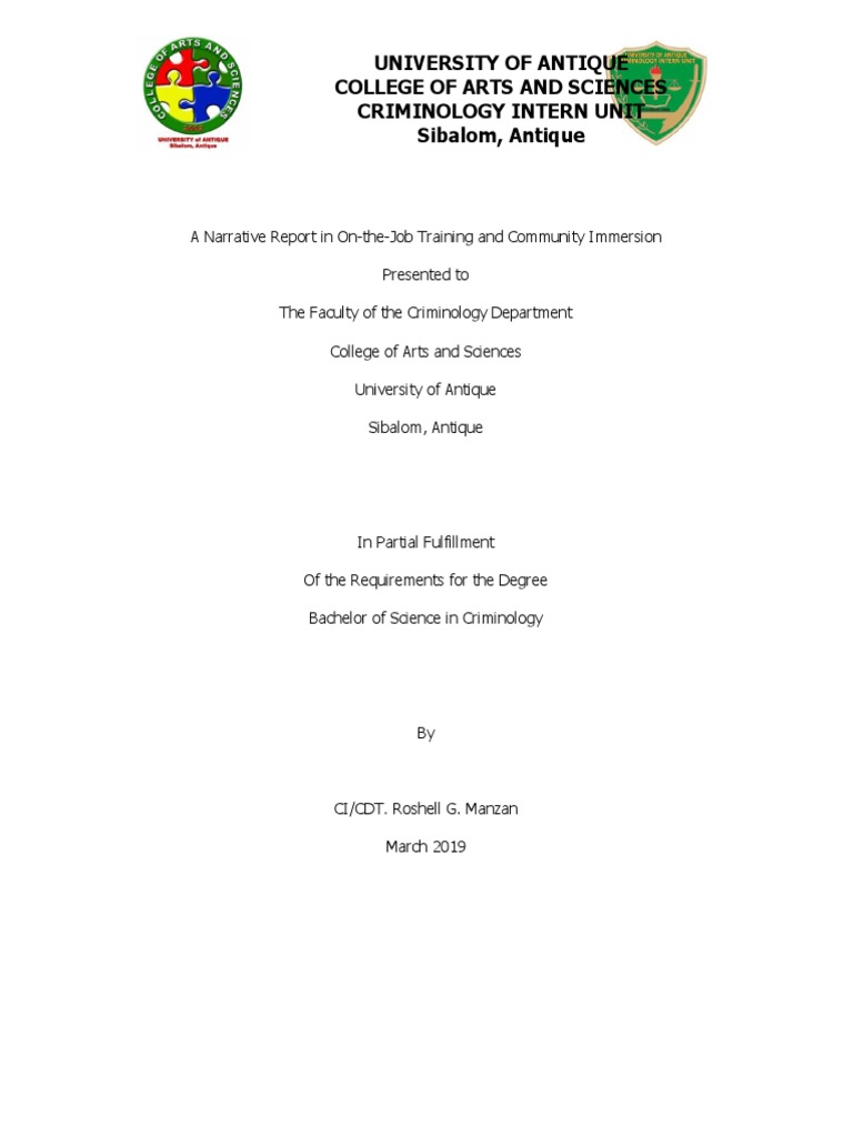 Narrative Cover Page | PDF