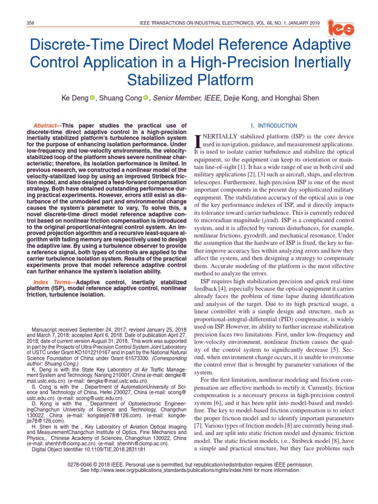 Discrete Time Model | Download Free PDF | Control Theory | Control System