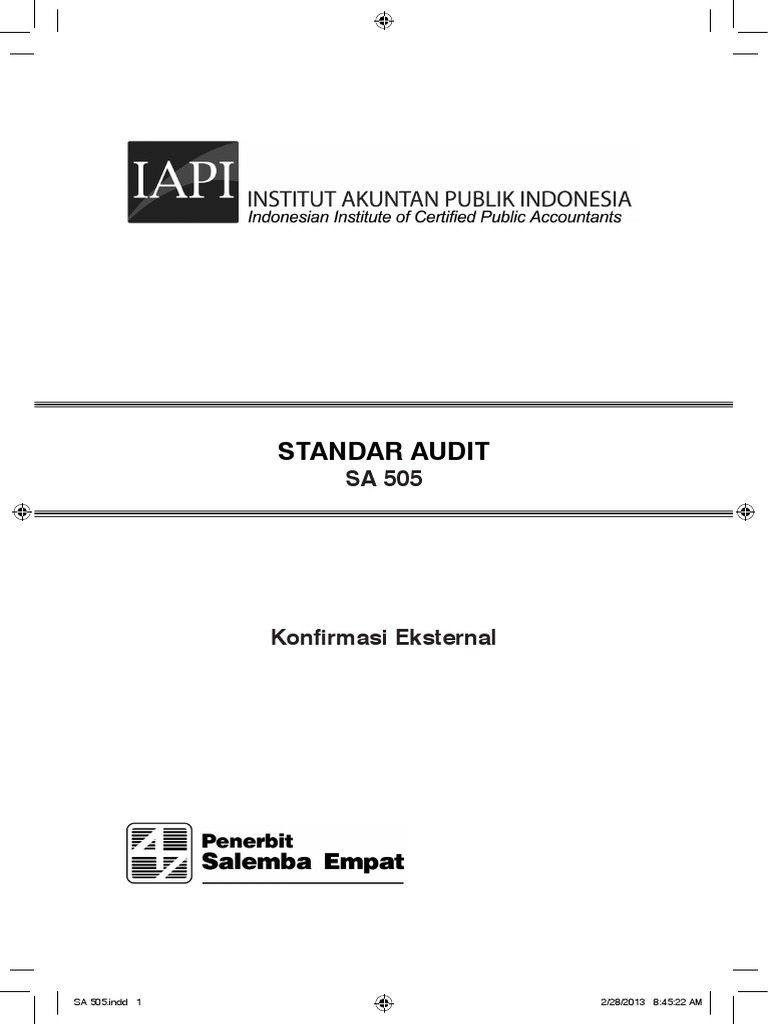 SA 505 Konfirmasi Eksternal | PDF