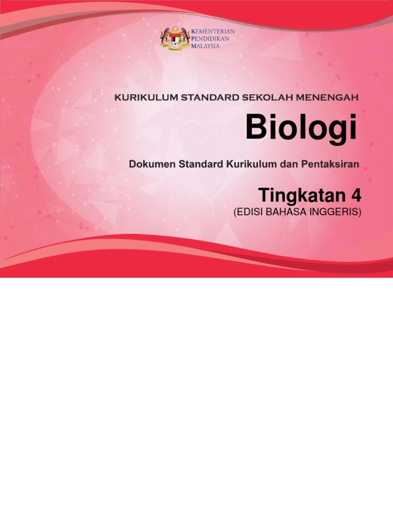 DSKP KSSM Biology Form 4 | PDF