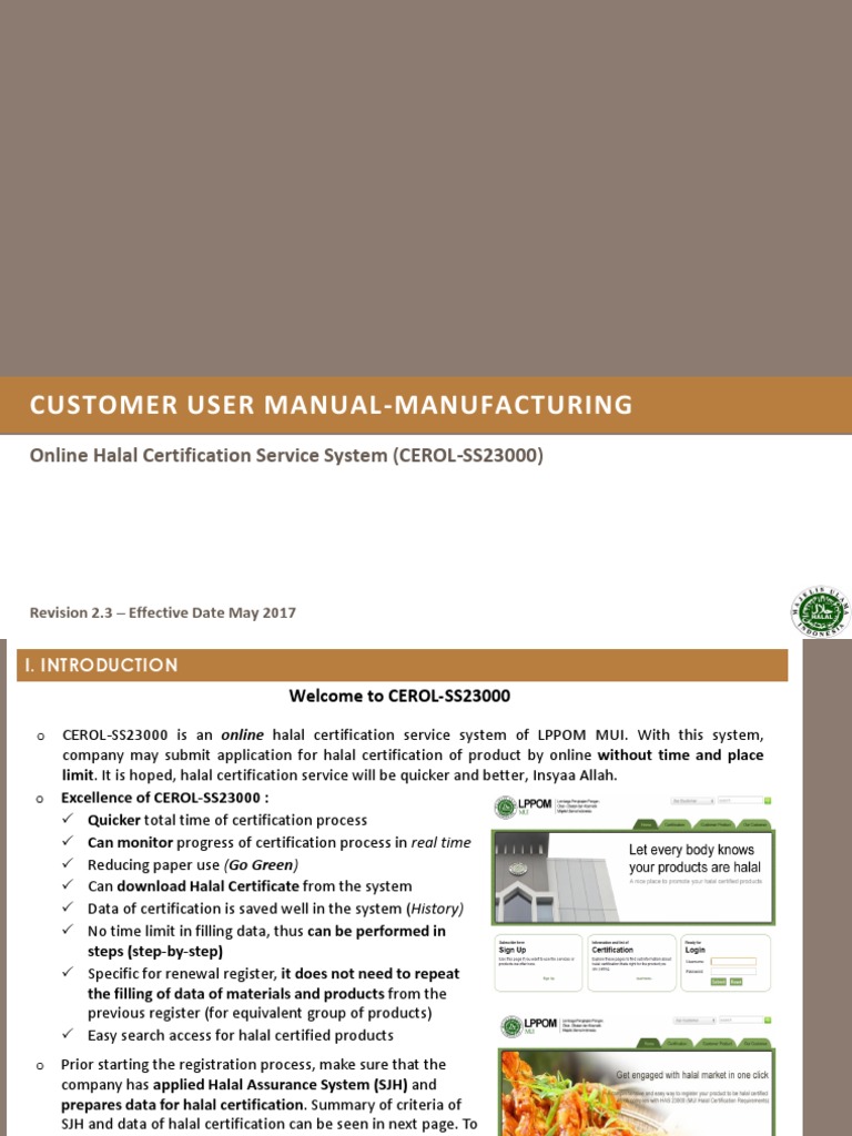 Manual CEROL-Manufacturing (ENG-2.3) - LPPOM | PDF | Comma Separated Values | Audit