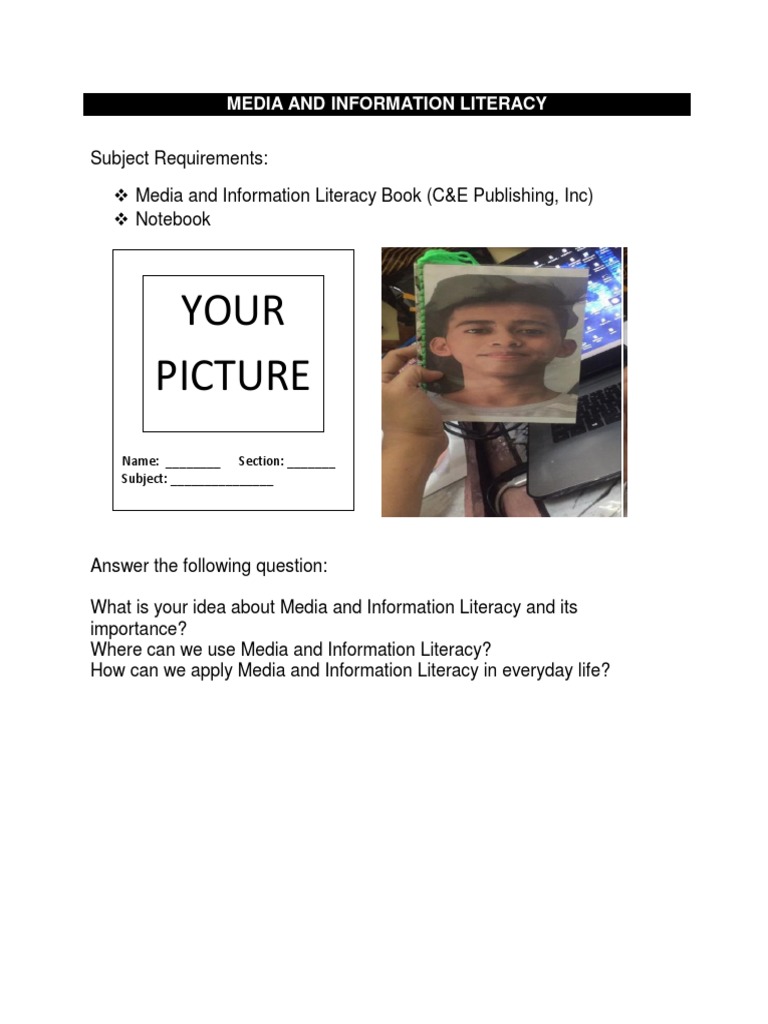Media and Information Literacy (Requirements) | PDF
