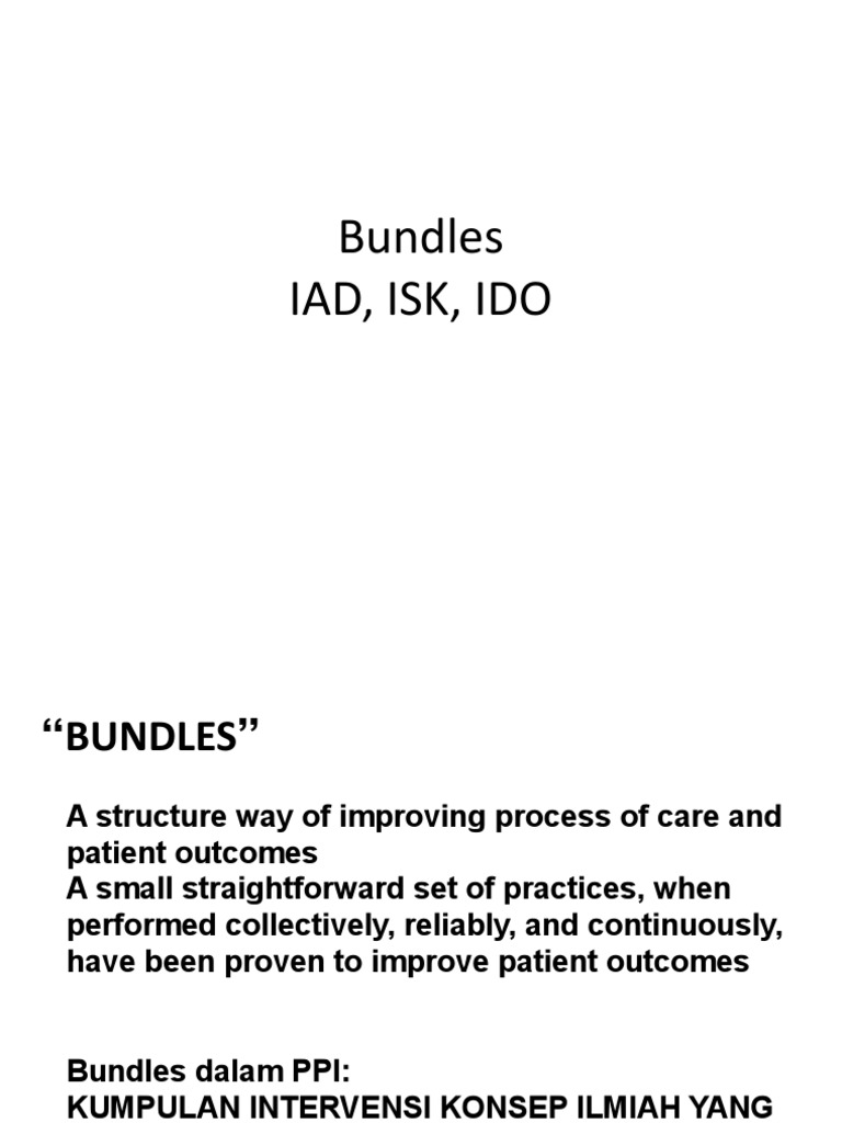 Bundles IAD ISK IDO | PDF | Equipment | Health Care