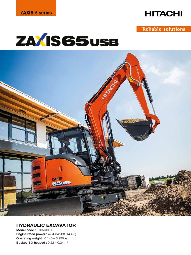 Hitachi ZX65USB 6 Mini Excavator KS EN438EU | PDF | Engines | Truck