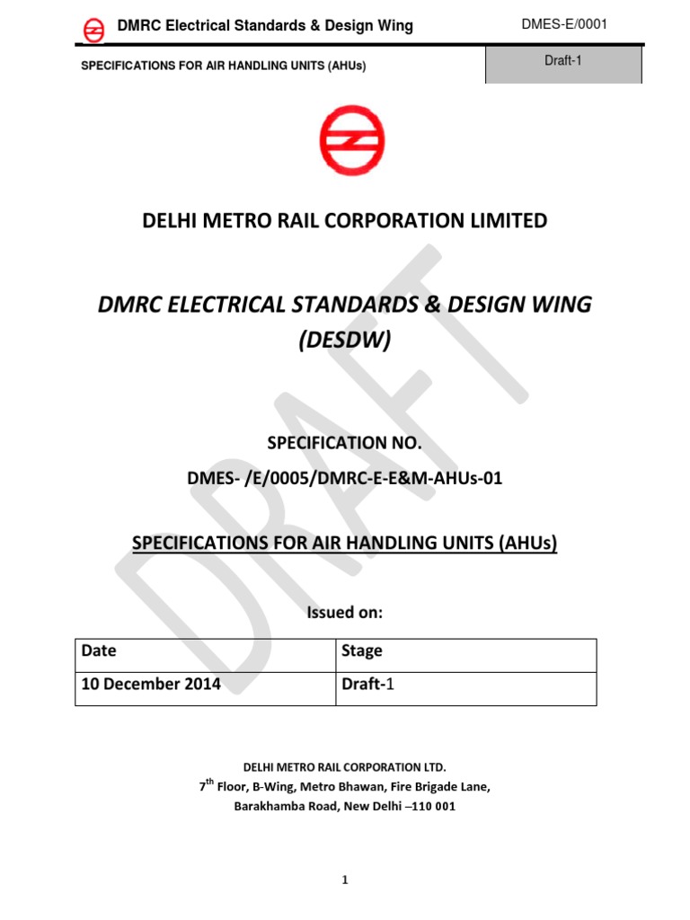 A Hu Draft Specification | PDF | Valve | Duct (Flow)