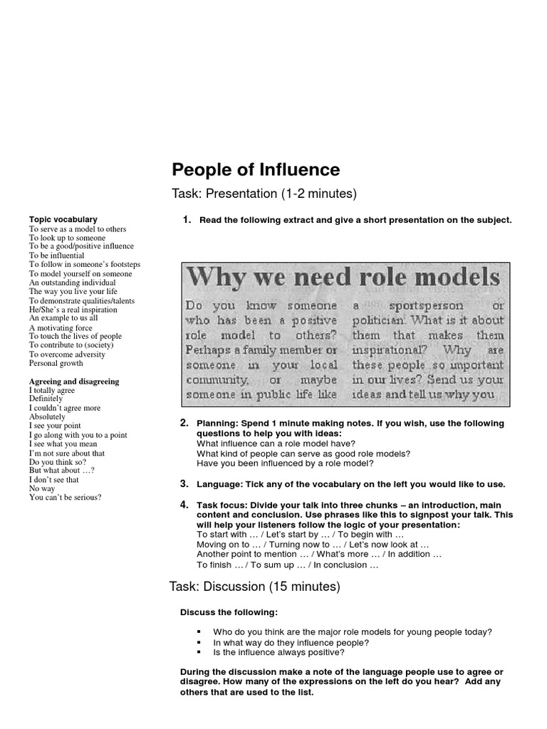 People of Influence | PDF | Cognitive Science | Human Communication