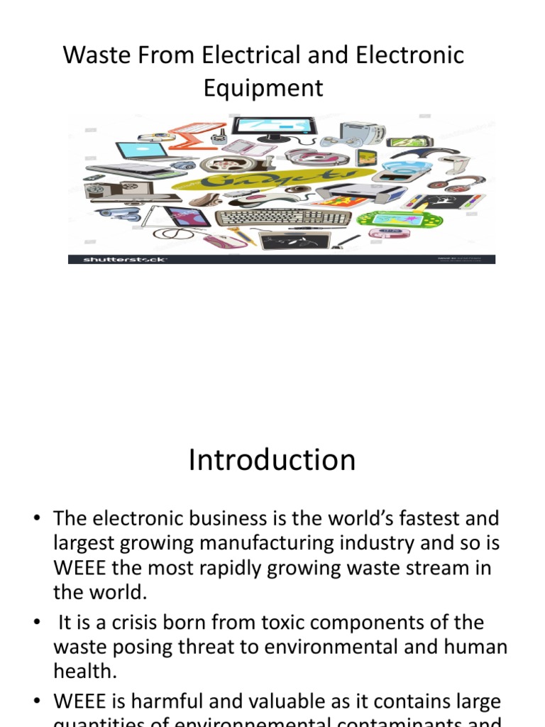 Waste From Electrical and Electronic | PDF | Electronic Waste | Smelting