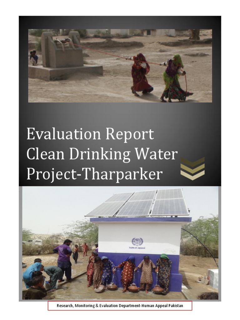 Evaluation Report For Clean Drinking Water Project | PDF | Drinking ...