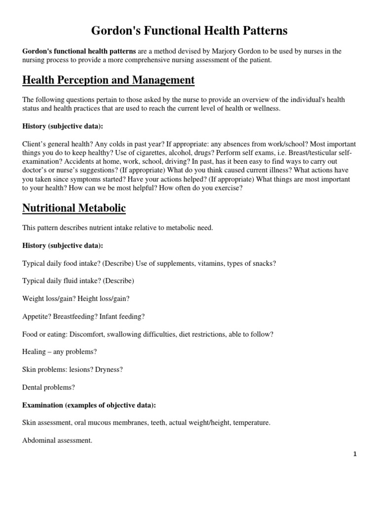 Health Perception and Management | PDF | Breastfeeding | Medical ...
