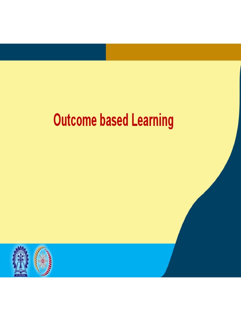 Outcome Based Learning | PDF | Curriculum | Learning
