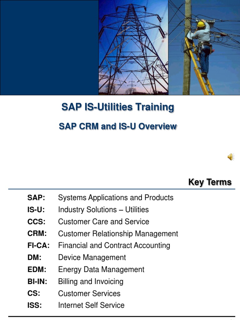 SAP IS-Utilities Training Overview | PDF | Information Technology ...