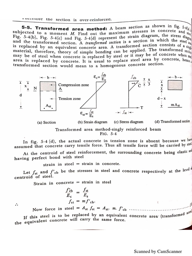 Transformed Area Method | PDF