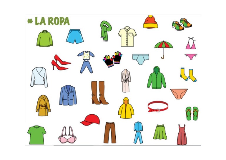 Vocabulario Prendas de Vestir | PDF