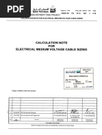 MV Cable Sizing Calculation Excel | PDF