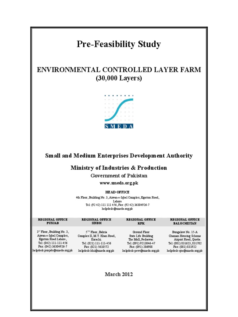 Environmental Controlled Layer Farm Plan | PDF | Nutrients | Chicken