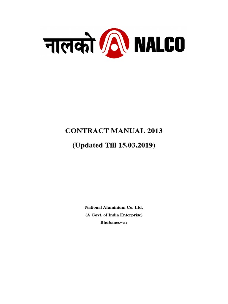 CONTRACT MANUAL UPDATE | PDF | Specification (Technical Standard ...