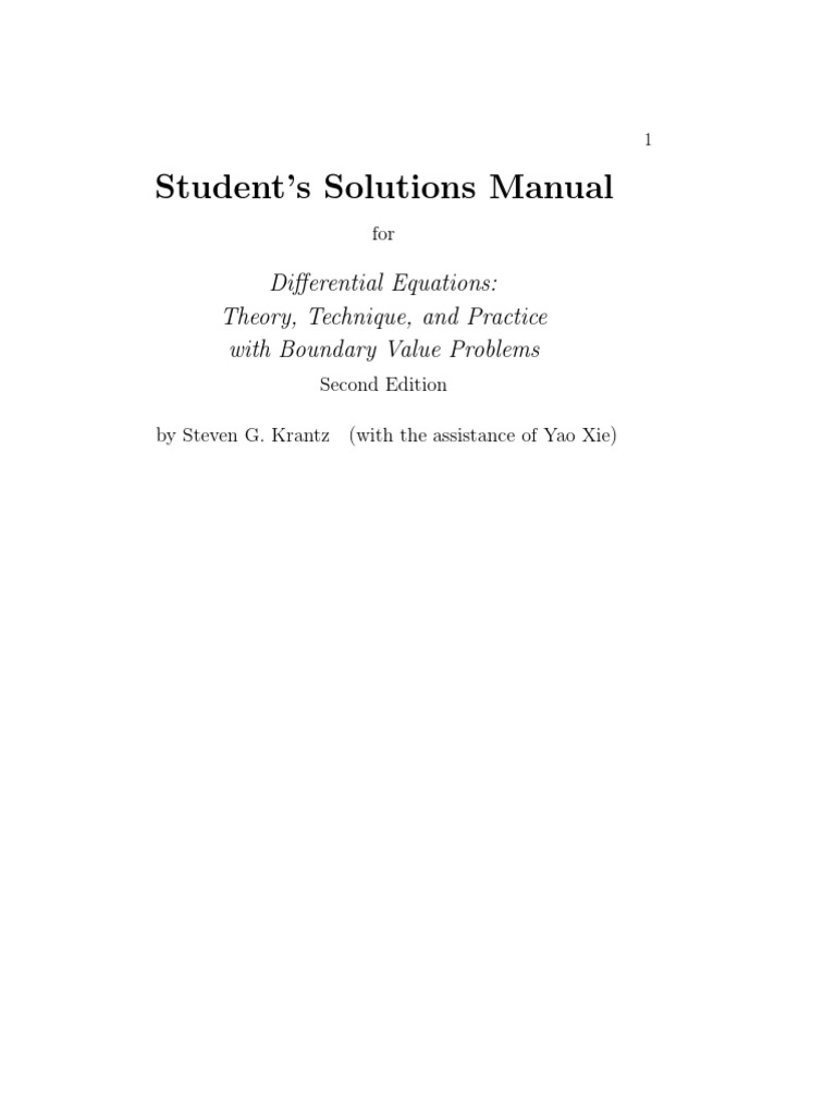 George F. Simmons Differential Equations With Applications and ...