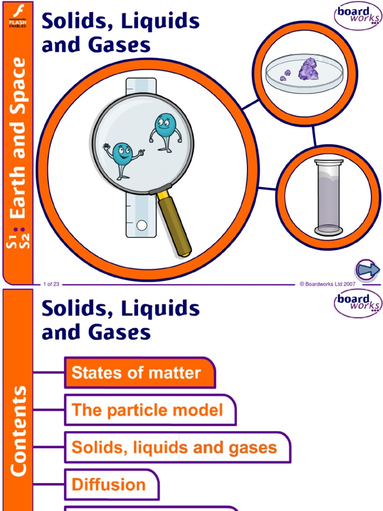 Solid Liquid Gas Grade 3 | PDF | Gases | Diffusion