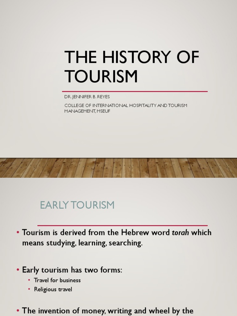The History of Tourism | PDF | Spa | Tourism
