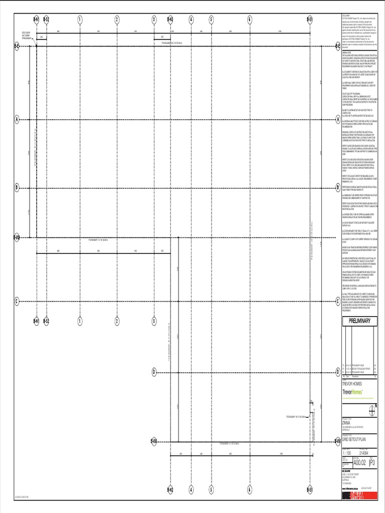 A00-02 - Grid Setout Plan | PDF | Architect | Specification (Technical ...