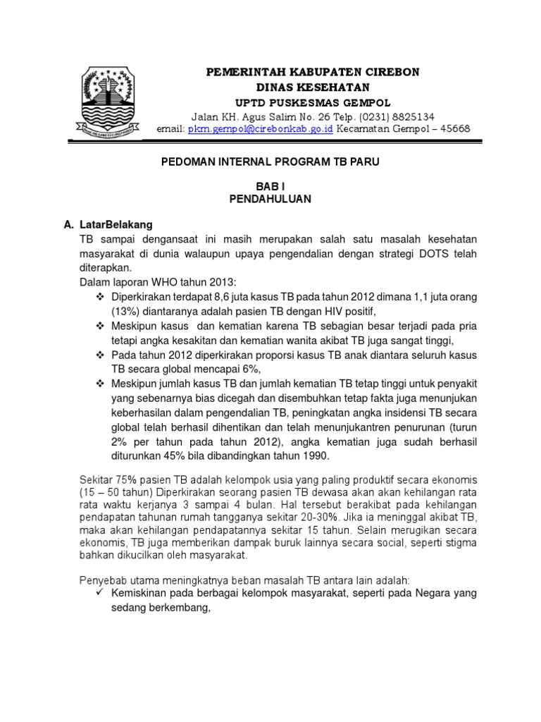 Pedoman Internal TB Paru | PDF