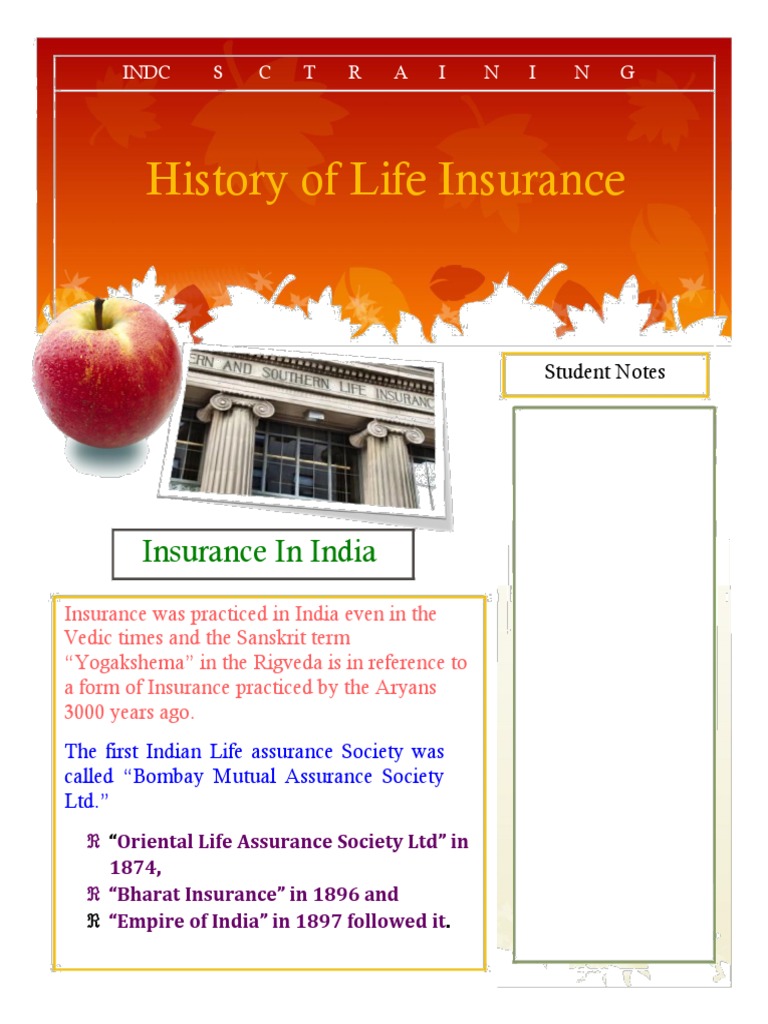 1.history of Life Insurance - 1526988426 | PDF | Insurance | Infrastructure