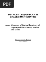 Grade 7 Lesson Plan: Central Tendency | PDF | Mean | Mode (Statistics)