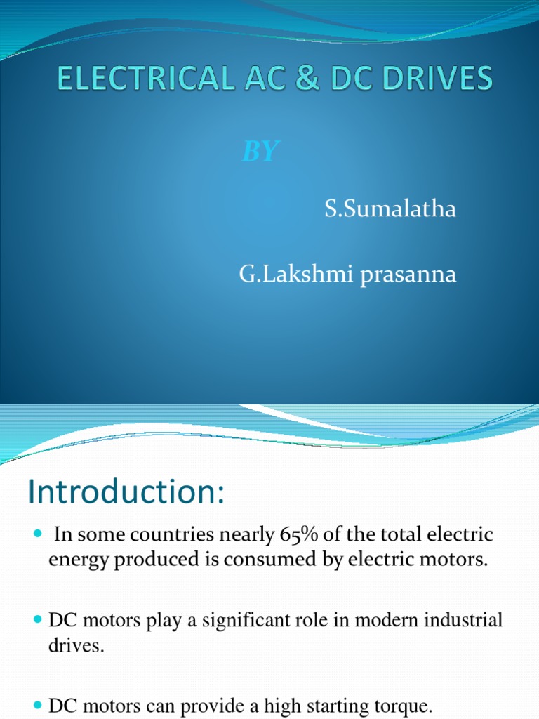 DC Drives | PDF | Electric Motor | Alternating Current