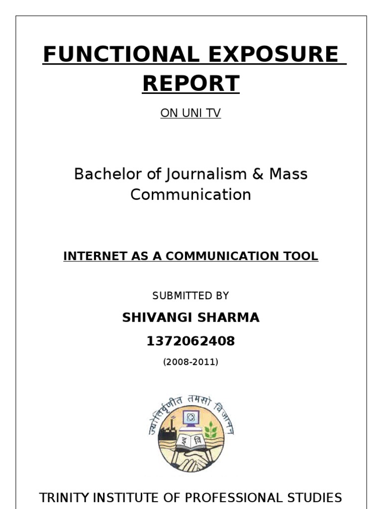 Functional Exposure Report Front Page | PDF