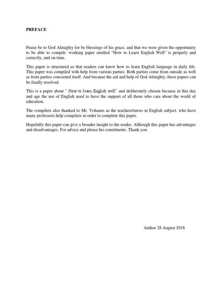 Preface | PDF | English Language | Human Communication