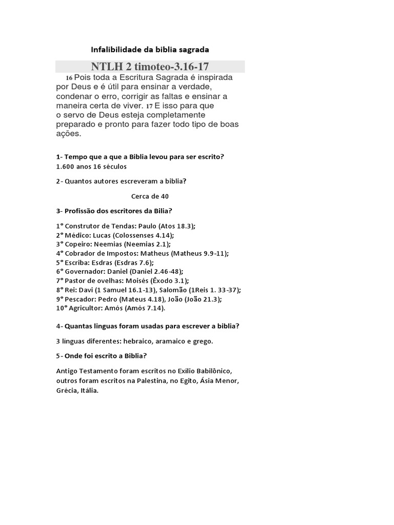 A Indestrutibilidade da Bíblia Sagrada | PDF | Inerrância Bíblica | Bíblia
