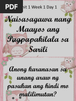 Filipino Module 1 Grade 3 | PDF