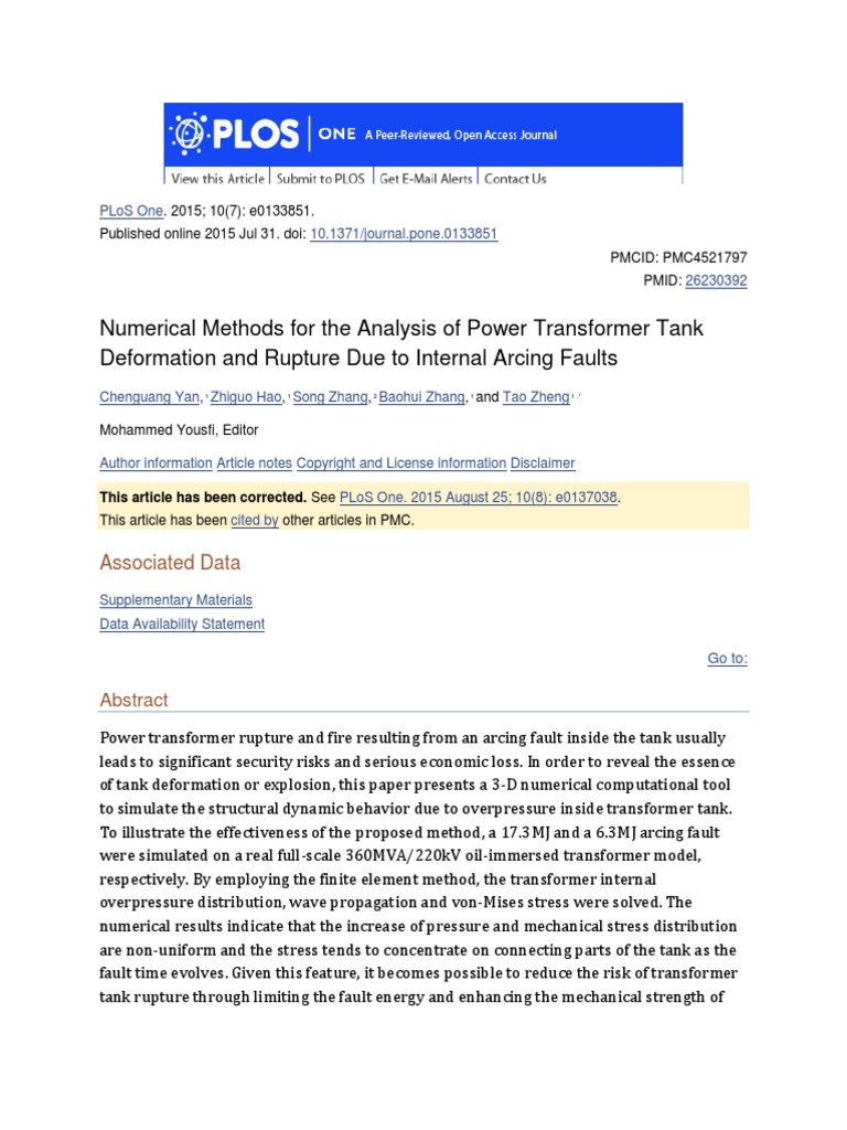 PLoS One | PDF | Gases | Deformation (Engineering)