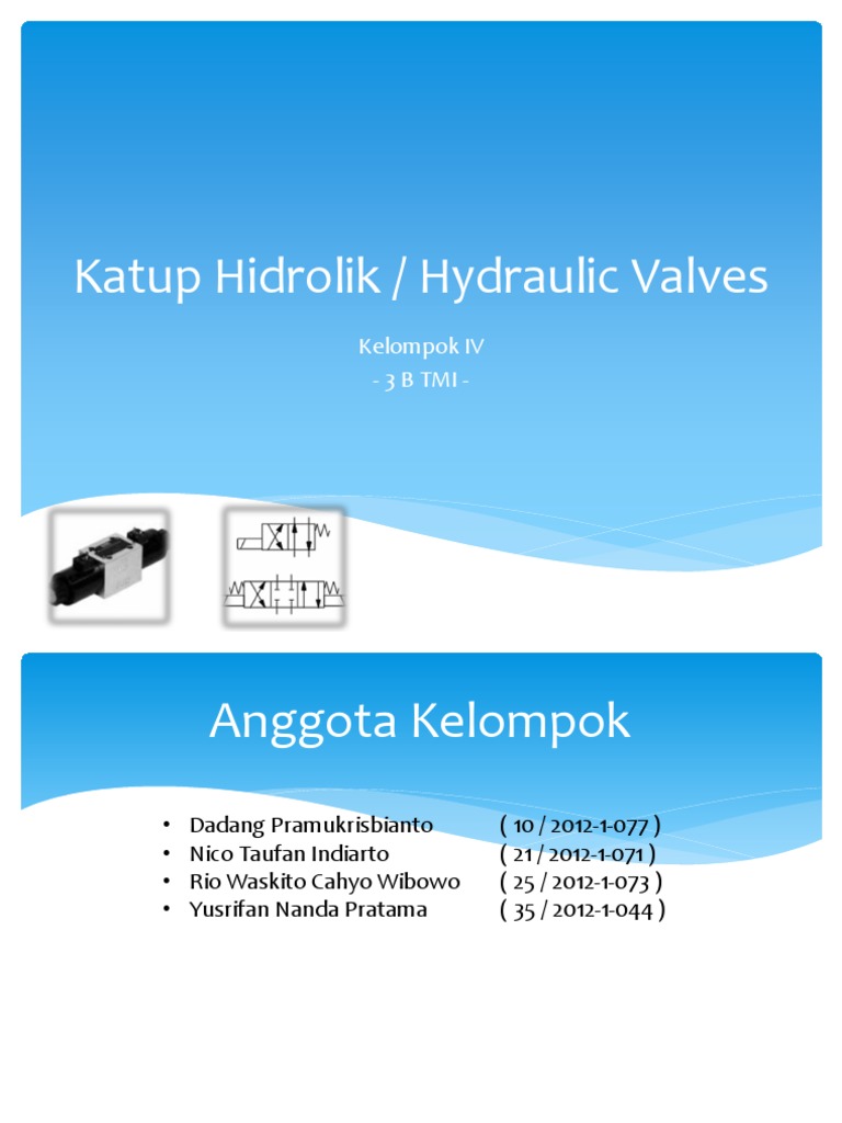 Katup Hydraulic | PDF