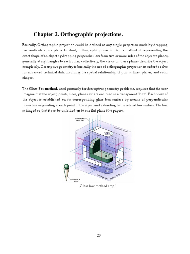 Orthographic Projection Techniques | PDF | Geometry | Space