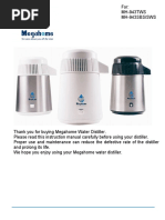 Water Distiller User Manual Guide | PDF | Water | Distillation