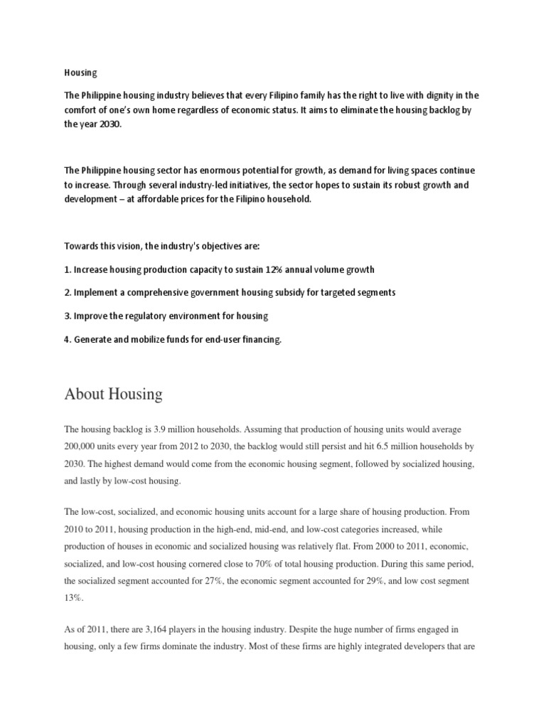 Housing Pdf Affordable Housing Public Housing