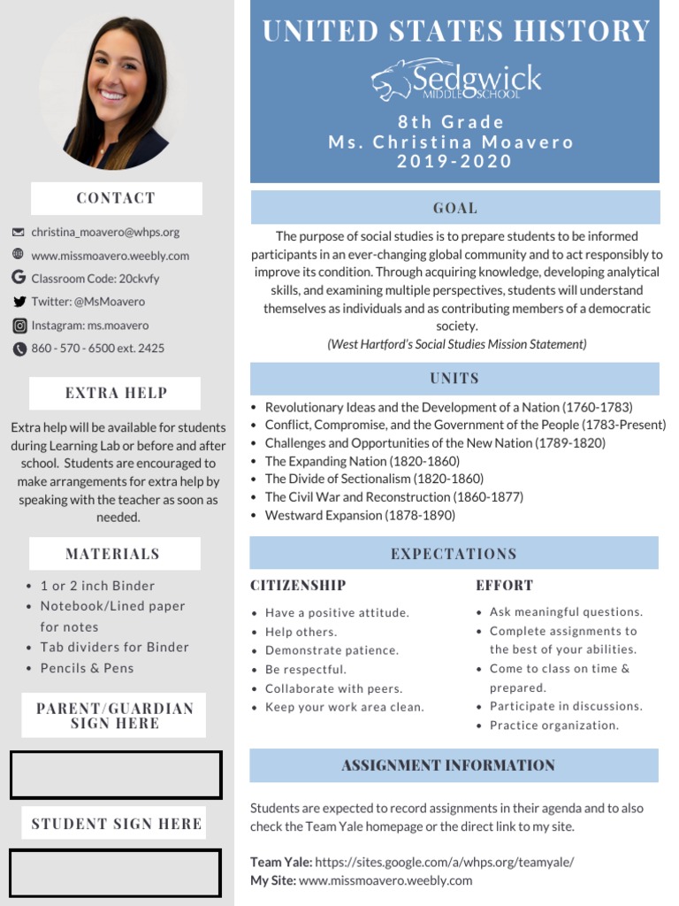 8th Grade U.S. History Curriculum Guide | PDF | Homework | Test ...