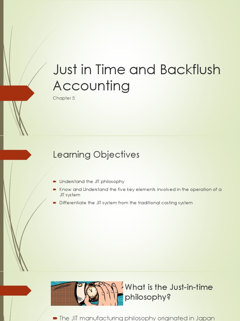 JIT & Backflush Accounting Guide | PDF | Cost Of Goods Sold | Inventory