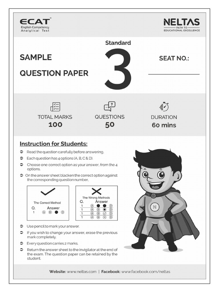 Sample Paper Class 3 | PDF | Grammatical Gender | Verb