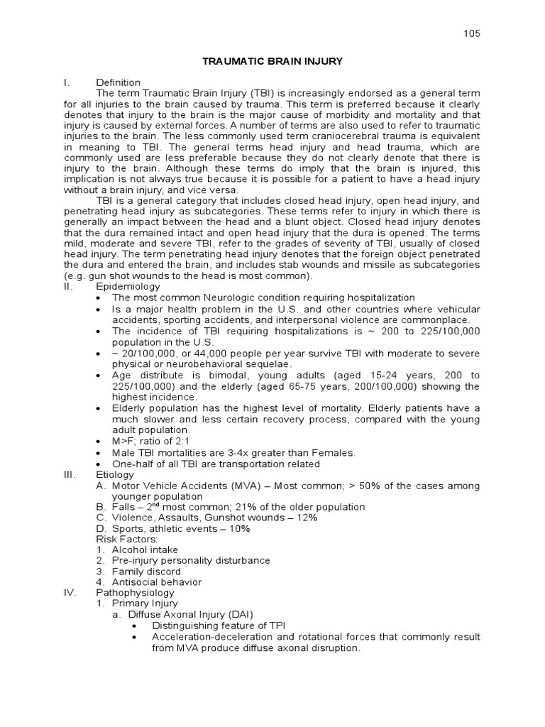 Understanding Traumatic Brain Injury | PDF | Traumatic Brain Injury ...