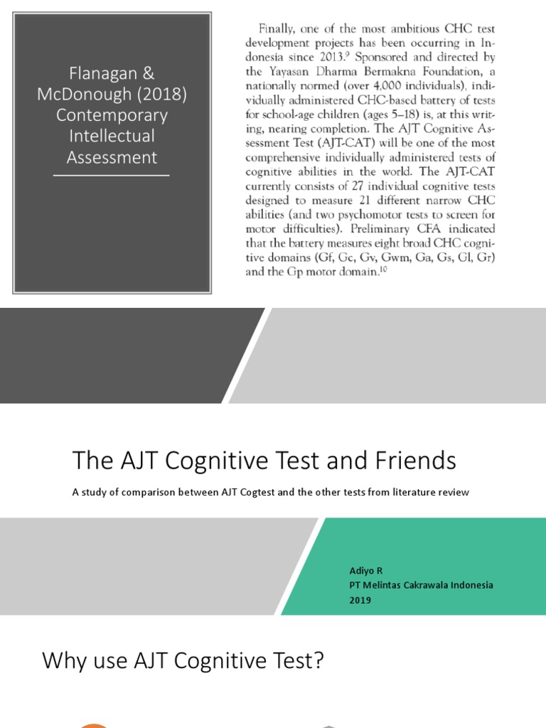 AJT Cognitive Test & Friends | Download Free PDF | Intelligence ...