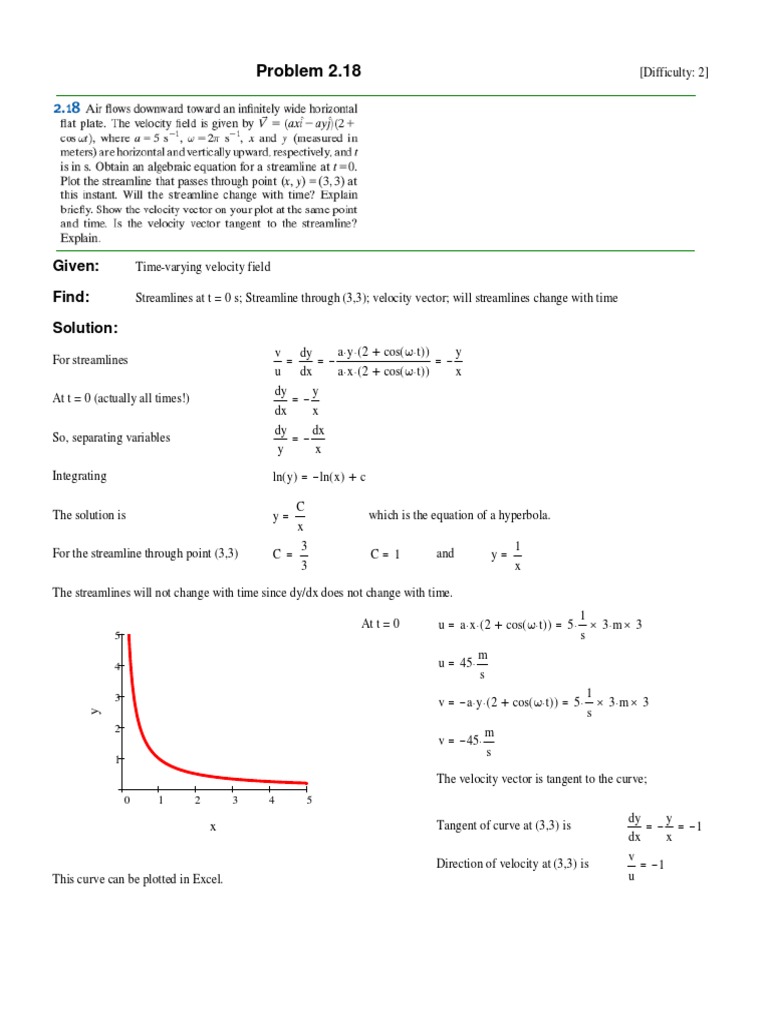 Problem 2.18: Given: Find: Solution | PDF | Differential Topology | Physics