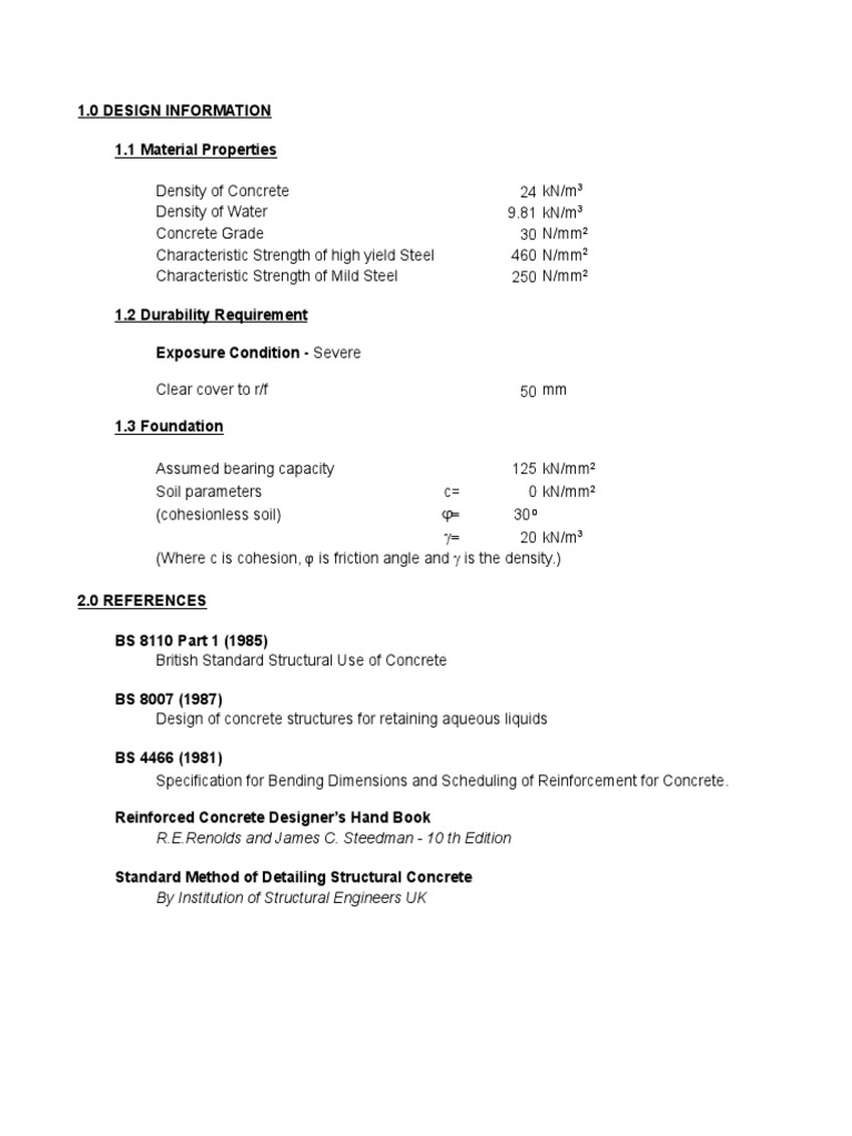 Structural Design of Offshore Junction Chamber R 2 | PDF | Geotechnical ...