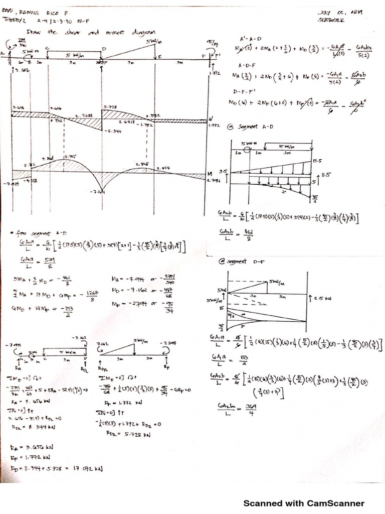 Three-Moment Equation | PDF