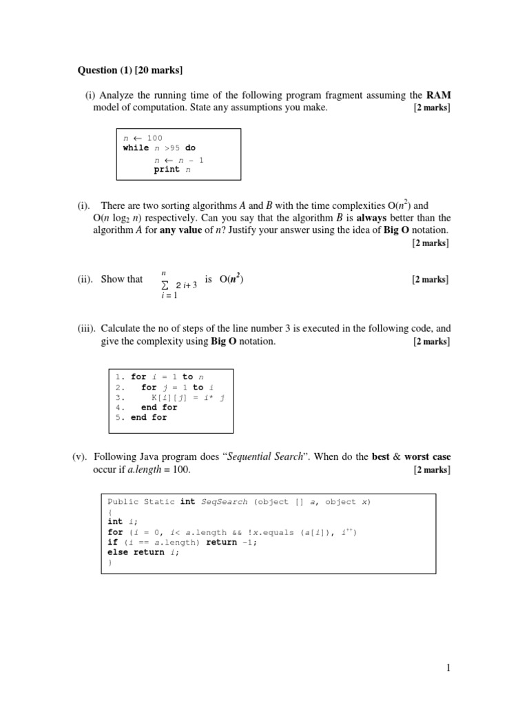 DAA Final Examination 2002en | PDF | Theoretical Computer Science ...