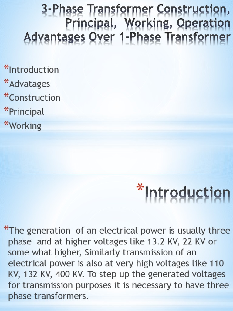 Three Phase Transformer Basics | PDF | Transformer | Series And ...