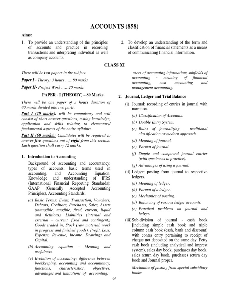 ISC Accounts | PDF | Bookkeeping | Cash Flow Statement