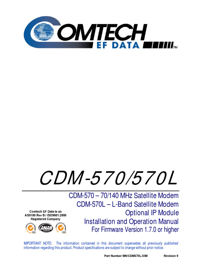CDM570-570L Manual PDF | PDF | Command Line Interface | File Transfer ...